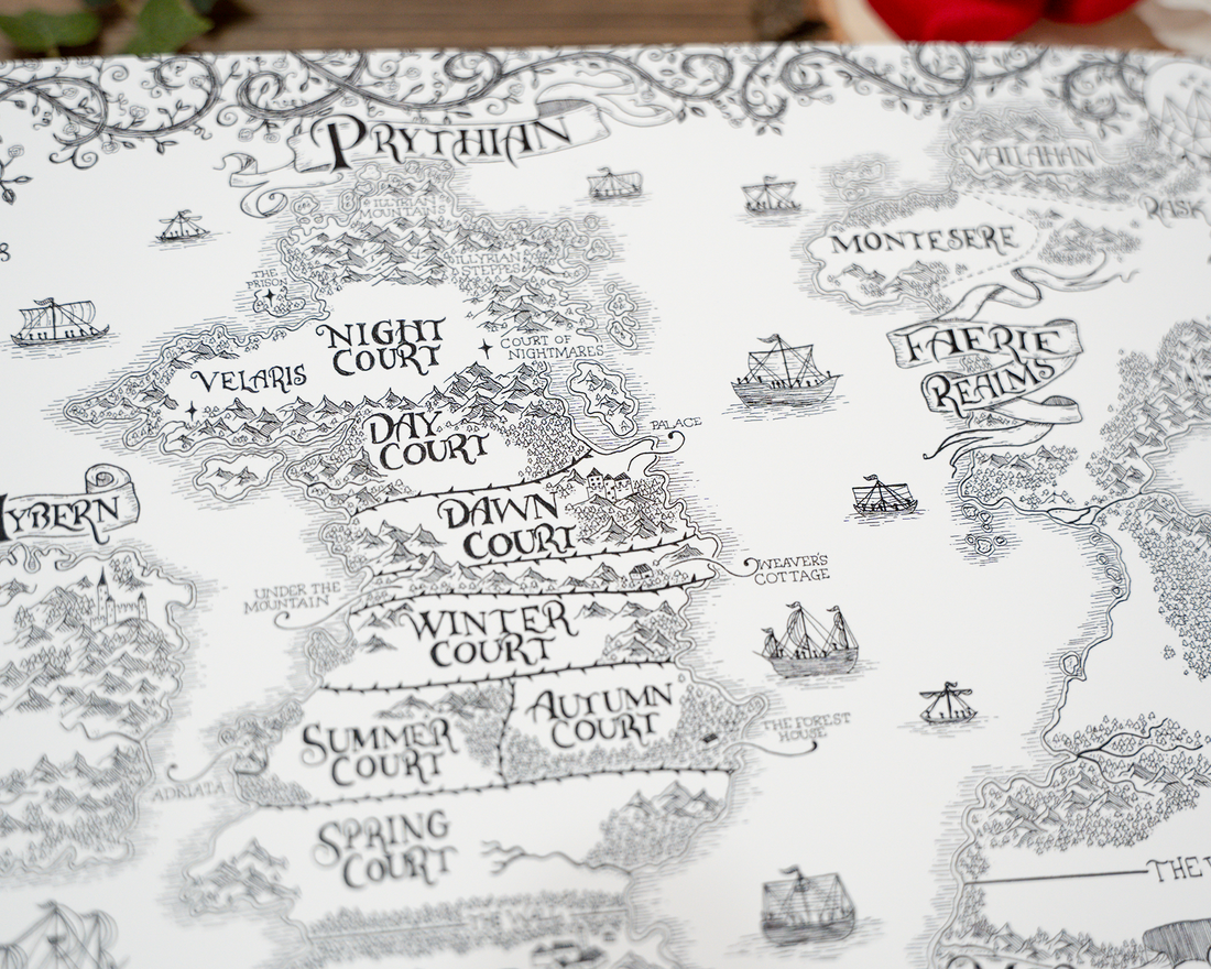 A Court of Thorns and Roses Map – Oakleaf Arrow Studios