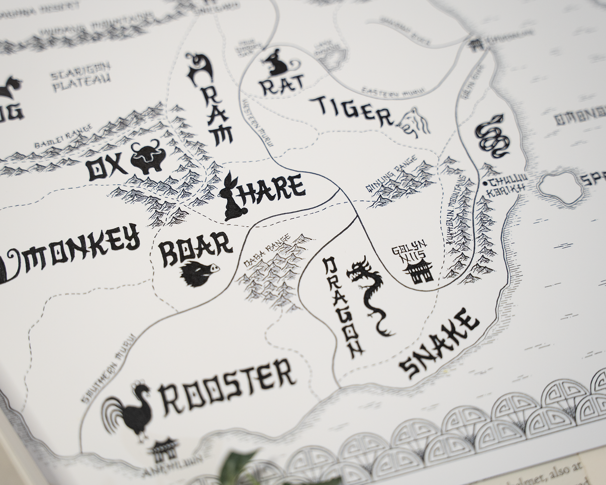 The Poppy War Map – Oakleaf Arrow Studios