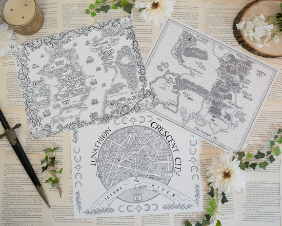 Sarah J Maas Map Bundle | A Court of Thorns and Roses, Throne of Glass ...