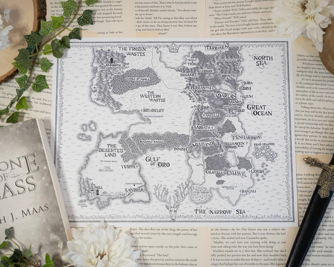 Sarah J Maas Map Bundle | A Court of Thorns and Roses, Throne of Glass ...